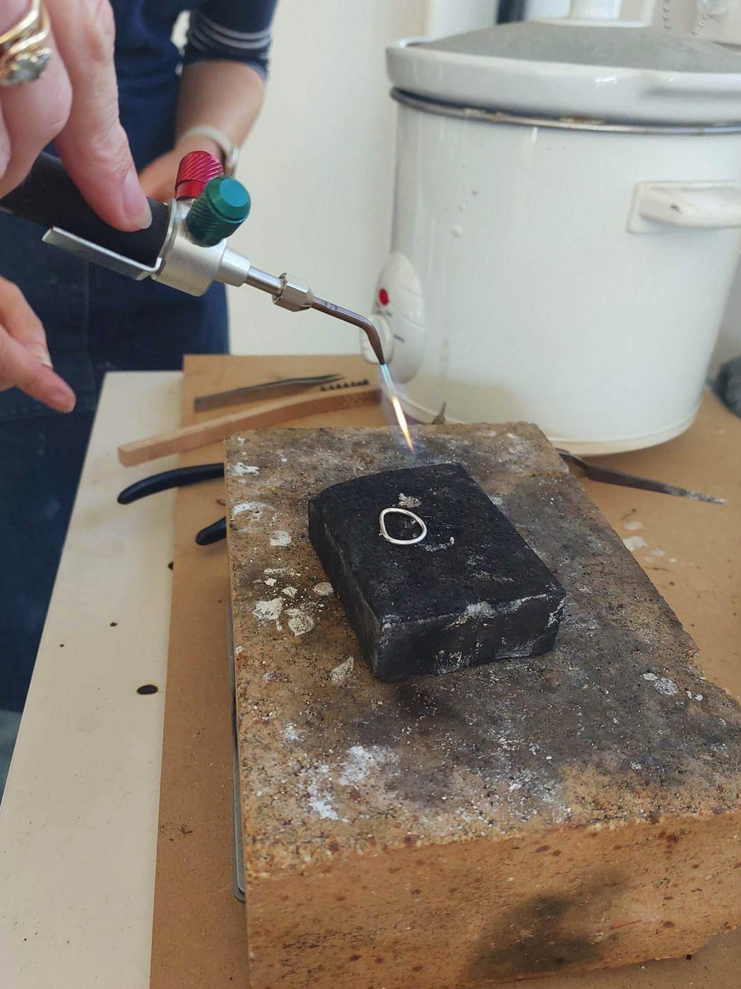 Make Your Own Textured Silver Ring Workshop– Tania Hogg Handcrafted ...